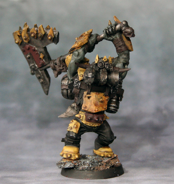 Paints and stuff: Ork kommando nob first WIP