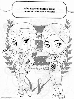 Informações dos Rebeldes - IDR: Rebelde Brasil para colorir