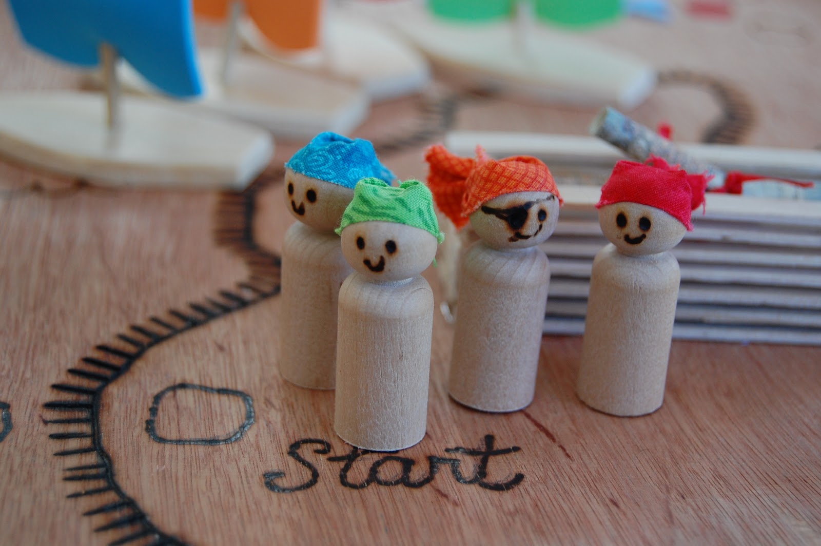 "C" is for Crafty: Pirate Board Game