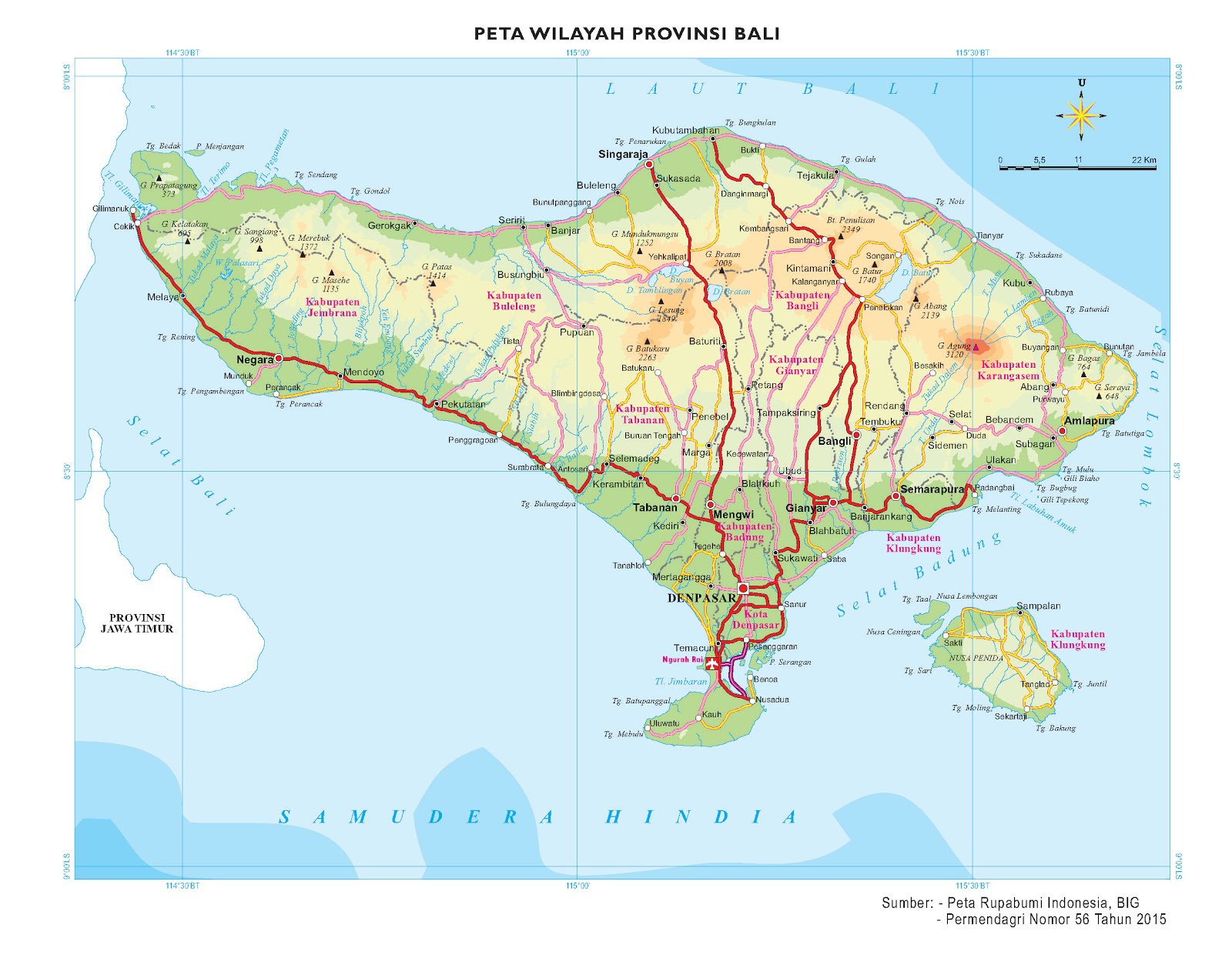 Peta Provinsi Bali Hd Imagesee - vrogue.co