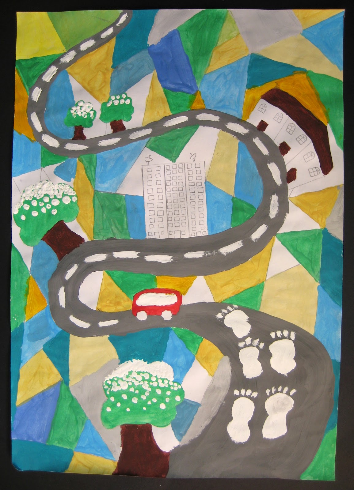 Student Artwork: Year 7 'My Journey to School'