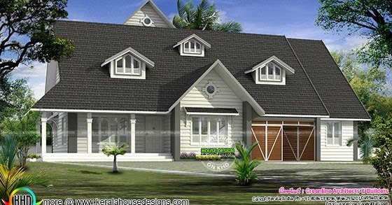 European model bungalow architecture - Kerala Home Design and Floor ...