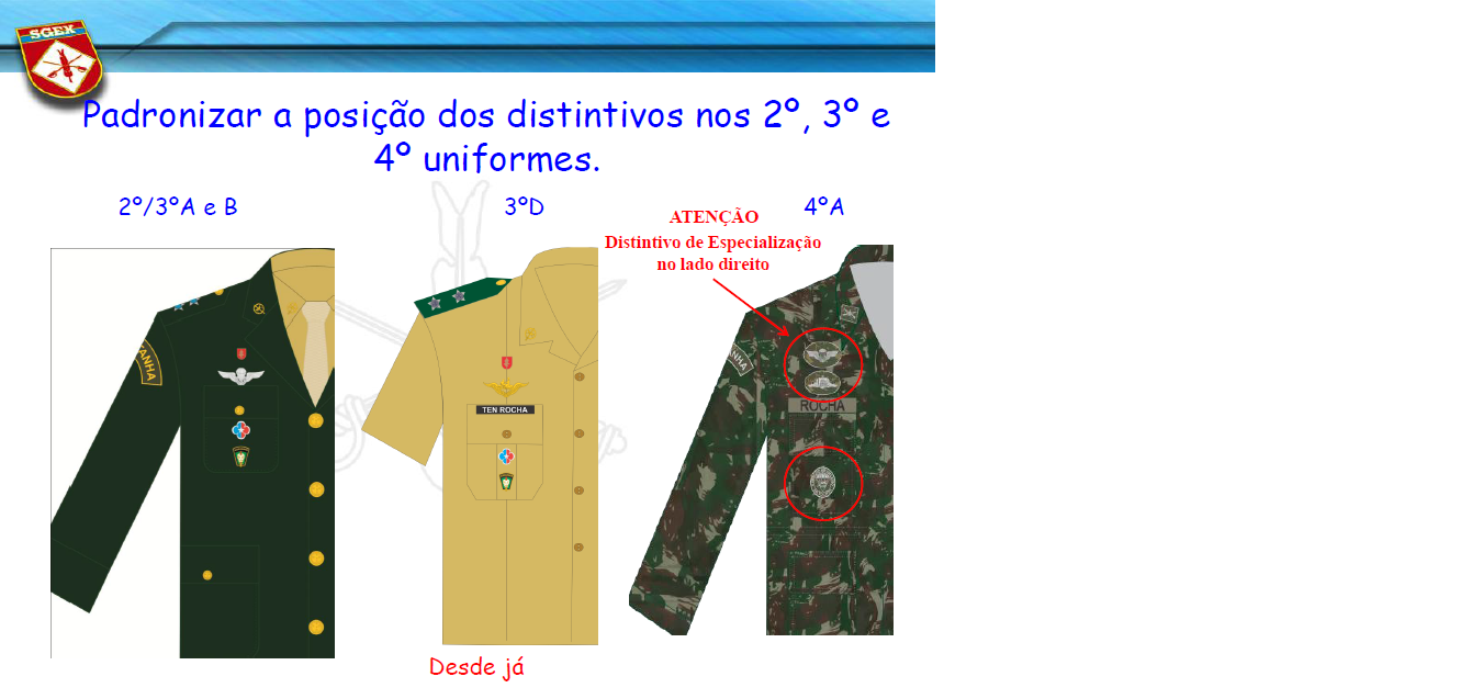 SirinoSeg: ALTERAÇÕES NOS UNIFORMES DO EXÉRCITO BRASILEIRO - PARTE 1