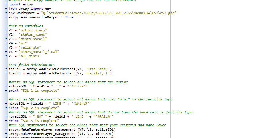 GIS 2 Spring 2016: Frac Mines and Network Analysis
