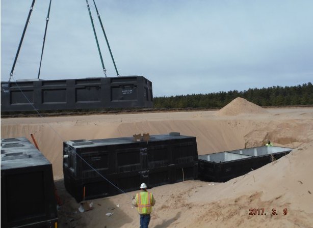 Crest Precast Concrete: Large On-site Waste System from Crest Precast