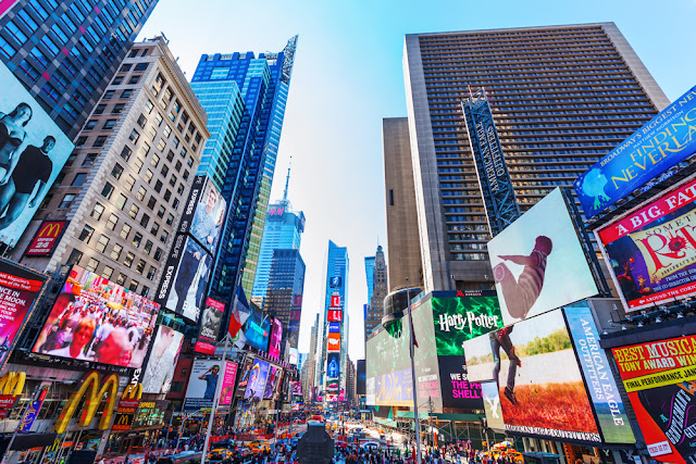 TIMES SQUARE IN USA ~ Bird Eye