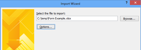 SharePoint 2013: Create InfoPath form using existing Excel form