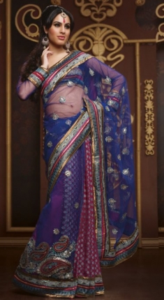 Latest Fashion: Royal Blue Saree Designs - Blue Sarees - Royal Blue ...