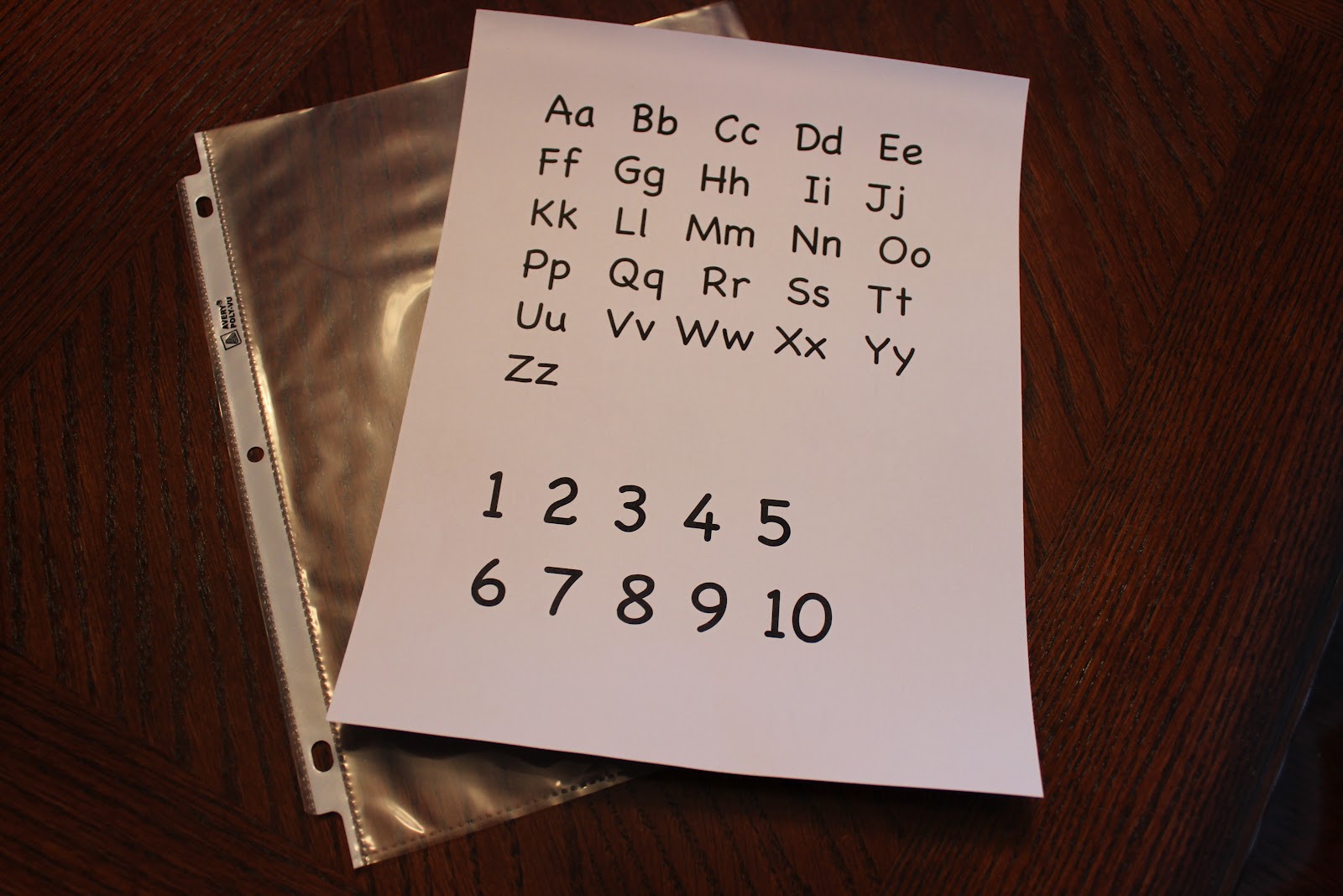 4chairs+1desk=organized chaos: Letter/Number Recognition Test