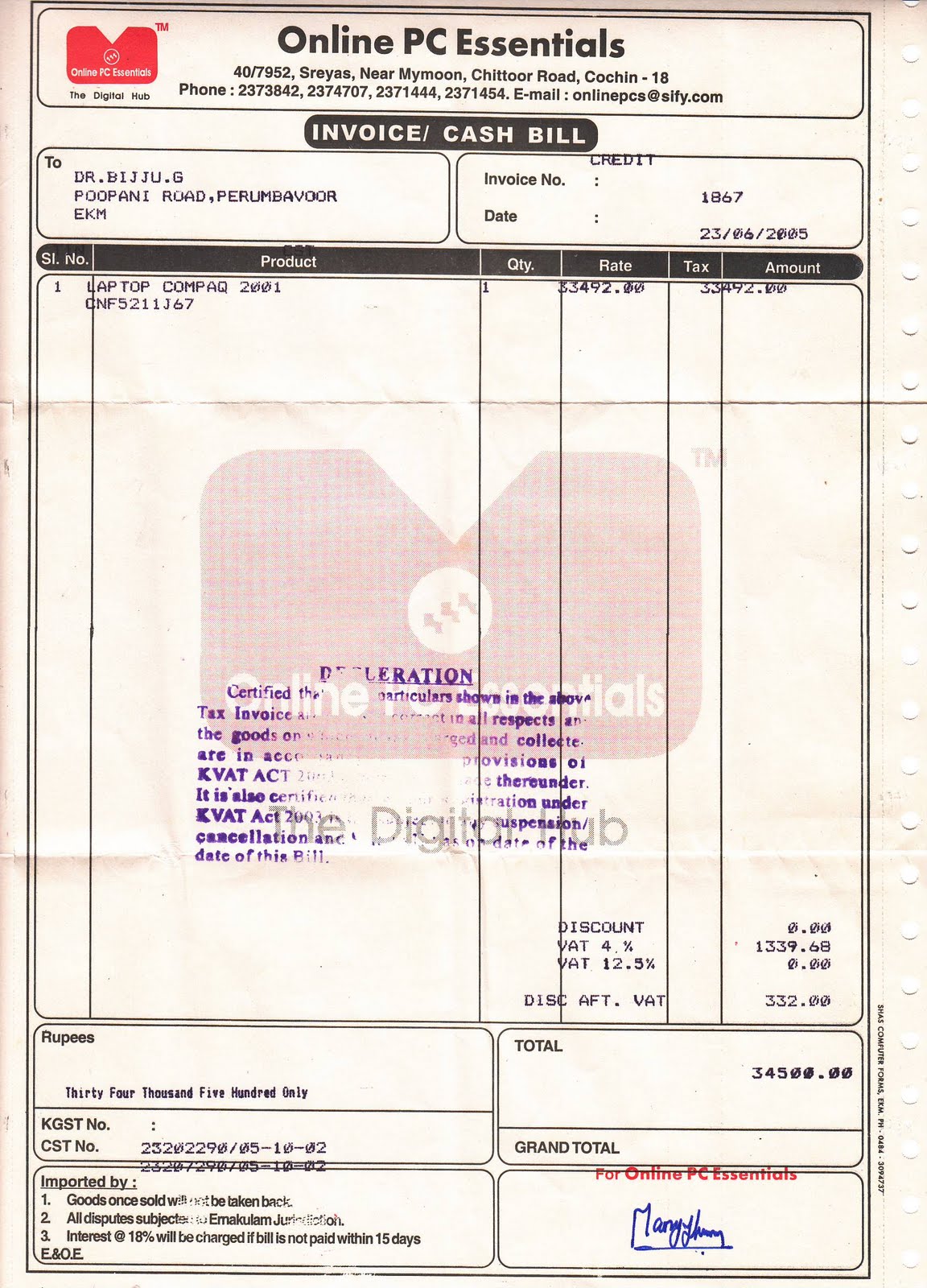 scientific insight!: How does my first computer got screwed?
