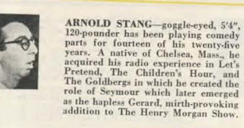 ARNOLD STANG