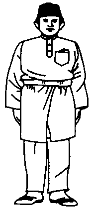 Sekitar Kawasan Sekolah: Gambar Outline_Manusia