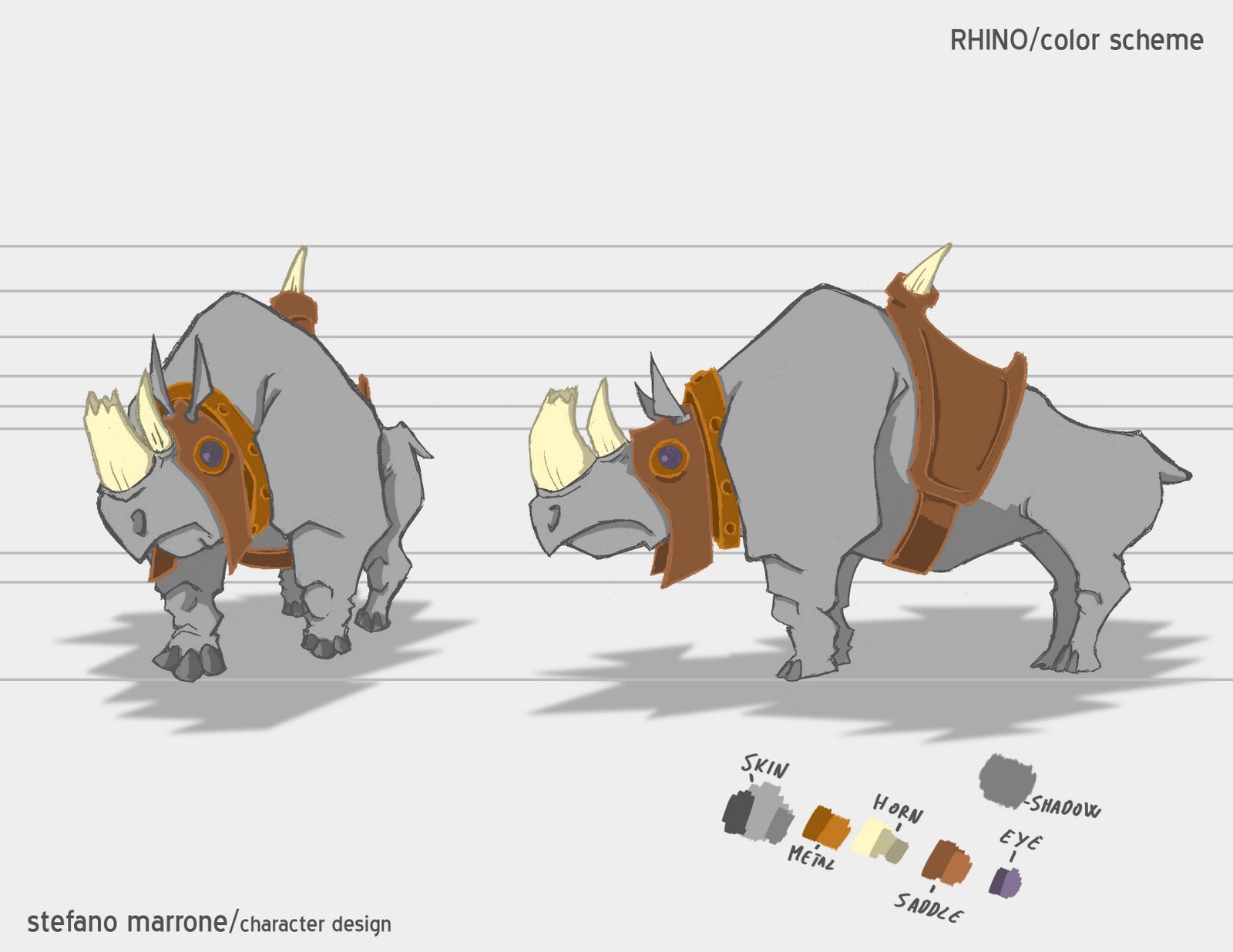Neverwhere - Stefano Marrone's Blog/Portfolio: RHINO/character design