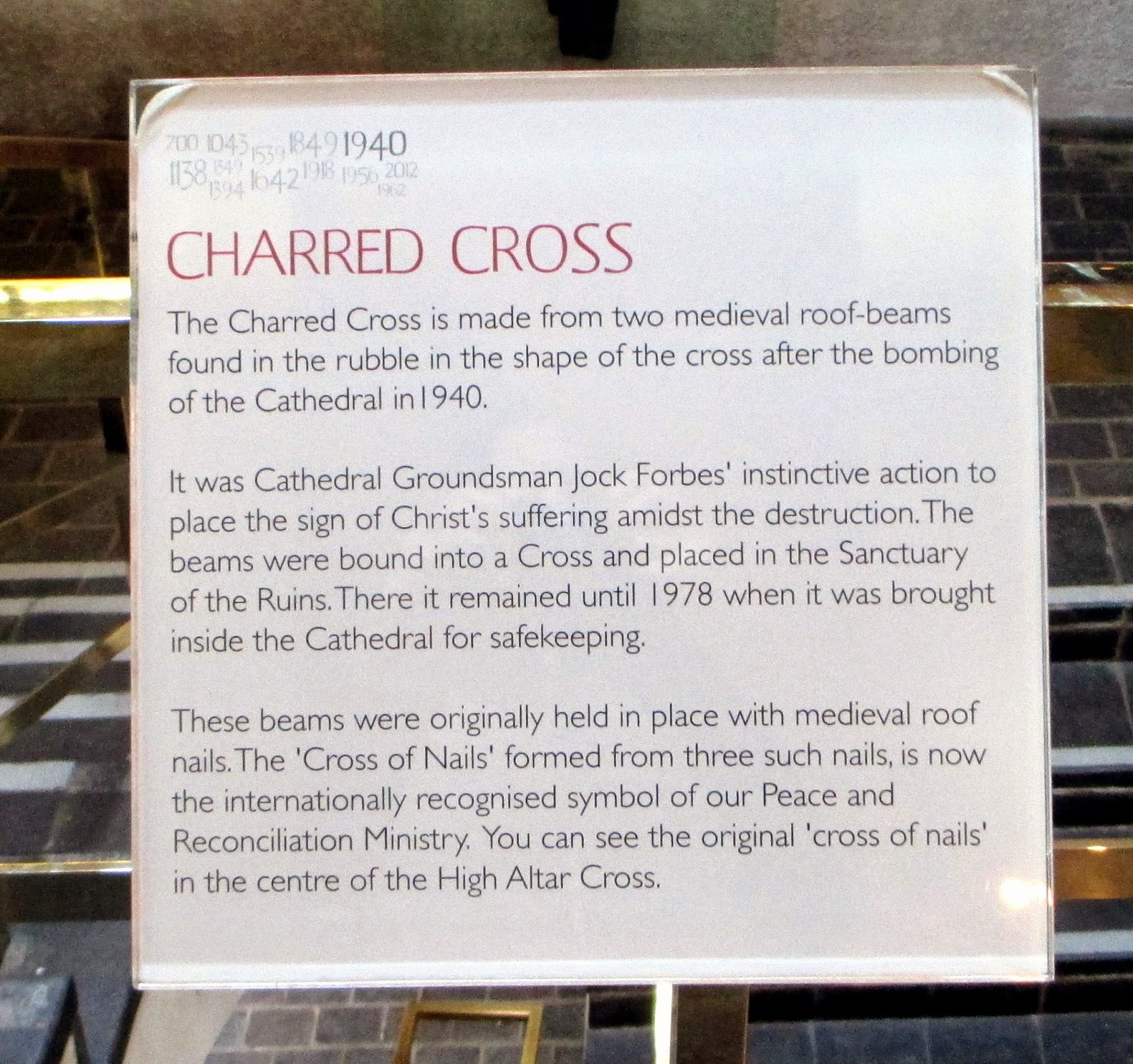 Today Around Coventry: The Charred Cross