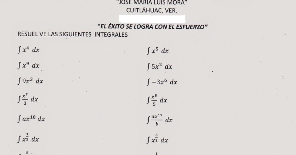 integrales164: EJERCICIOS DE INTEGRALES INDEFINIDAS PARA PRACTICAR.