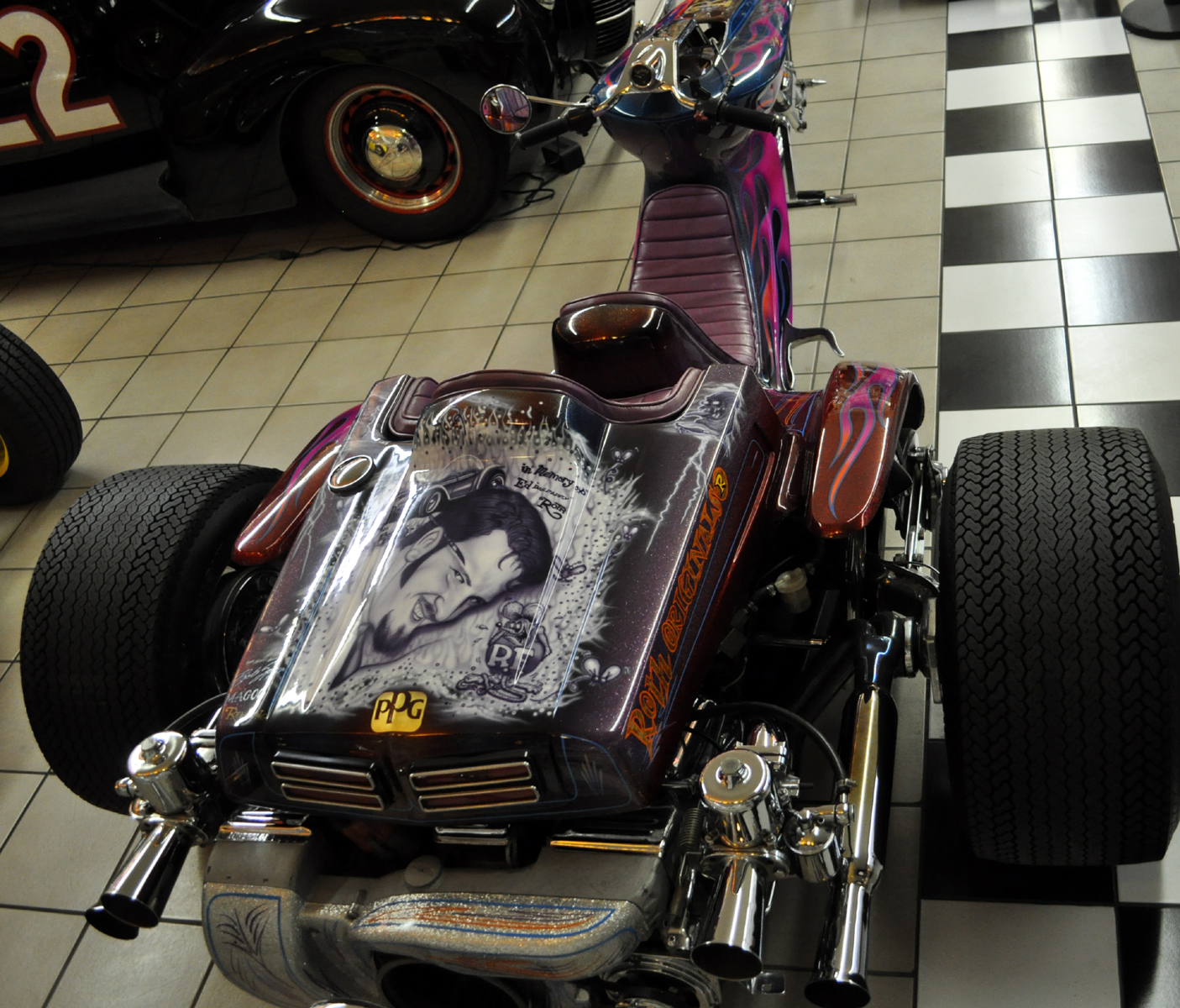 Just A Car Guy: Ed "Big Daddy" Roth tribute trike and tribute car are ...