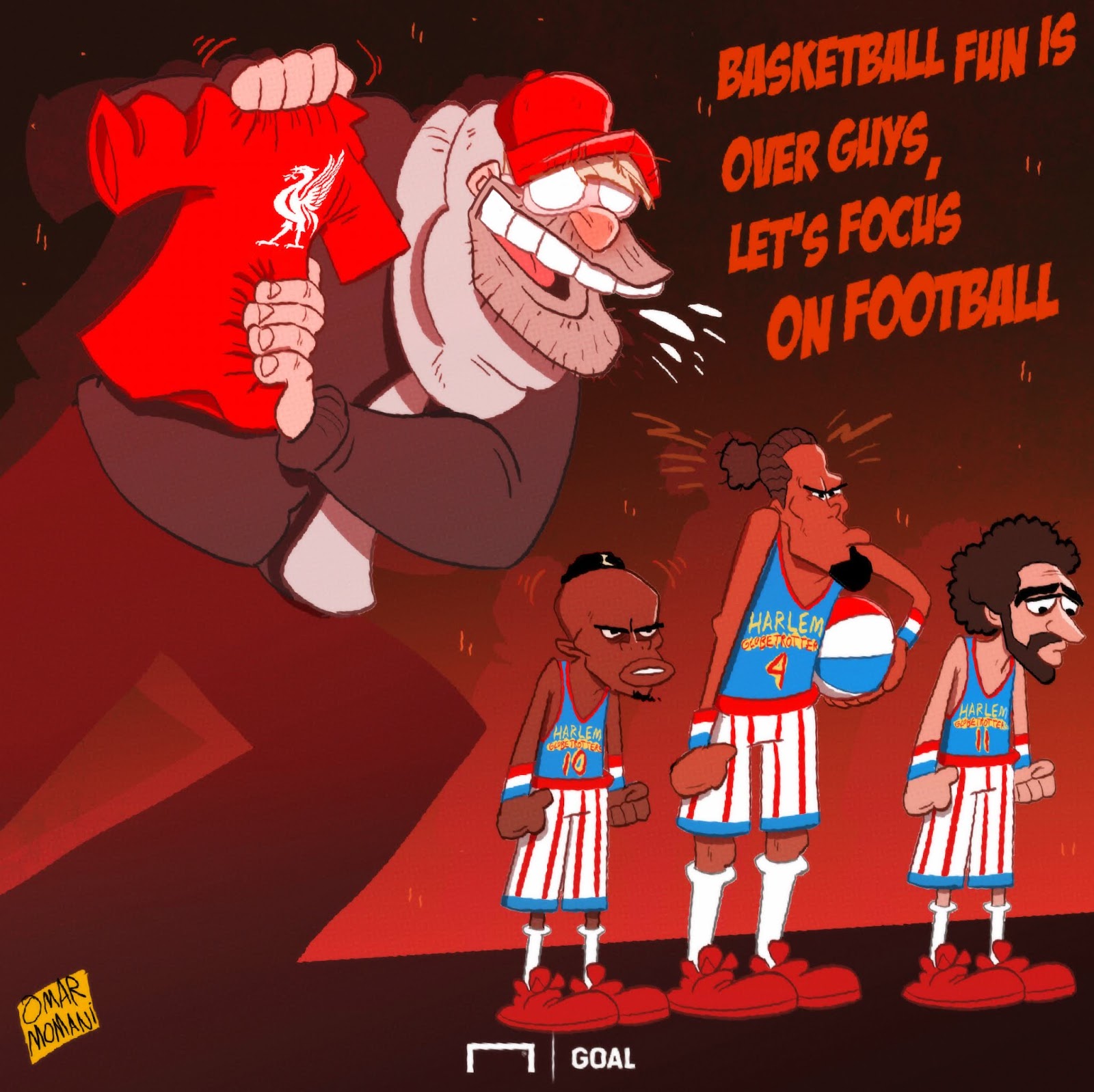 Omar Momani cartoons: Liverpool are mature but ‘not the Harlem ...