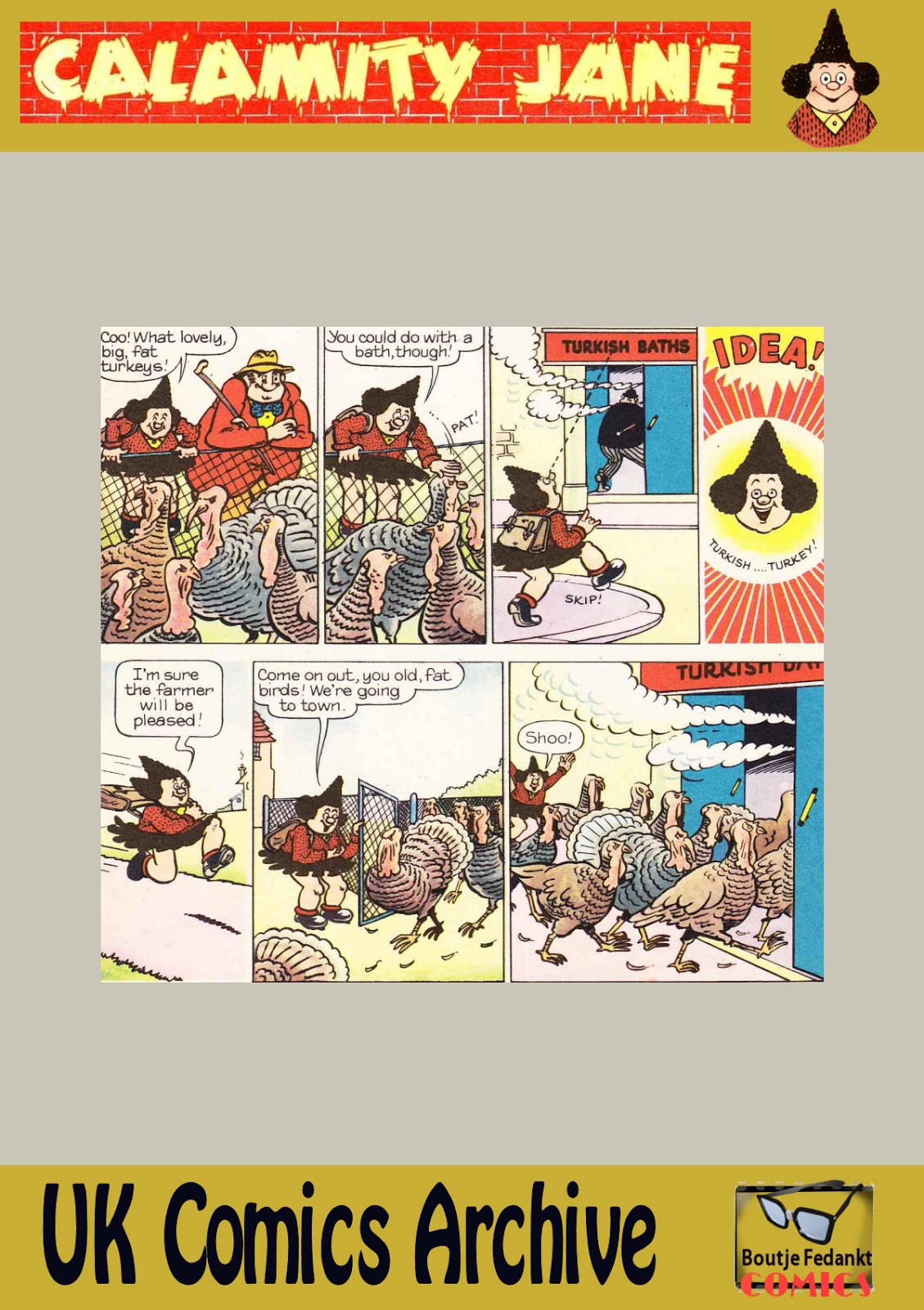 Old-fashioned Comics: Calamity Jane - UK Comics Archive Compilations