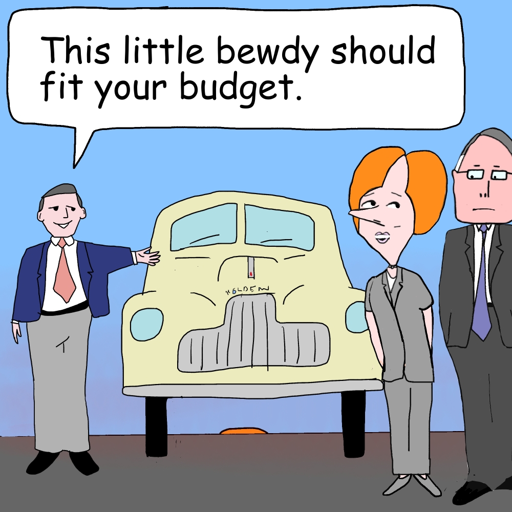 laberal: Holden gets Government Subsidy. Cartoon.