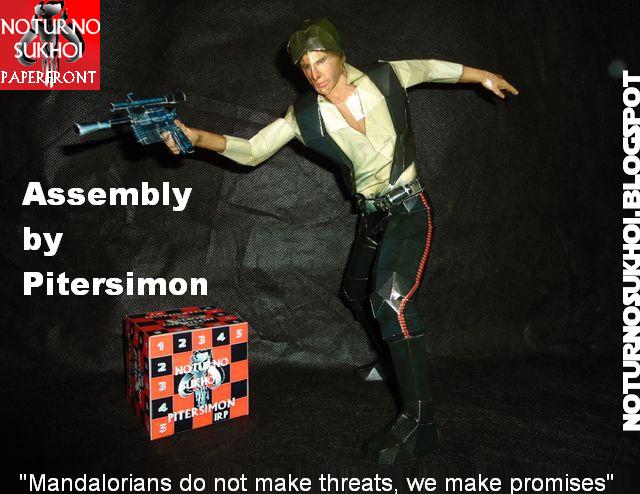 Noturno Sukhoi: Star Wars Han Solo_Papercraft