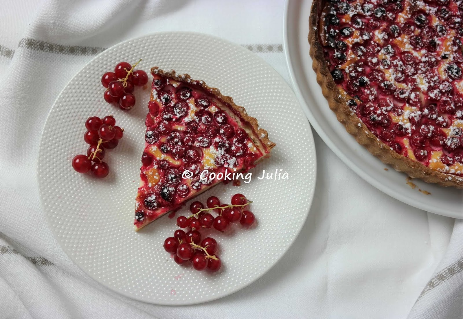 COOKING JULIA : TARTE AUX GROSEILLES