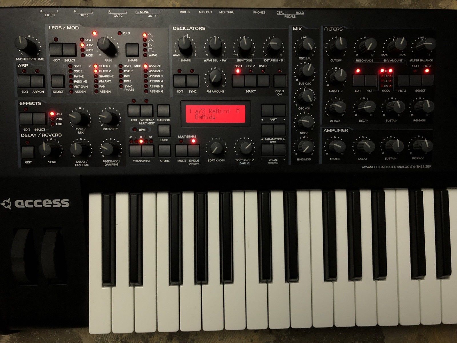 MATRIXSYNTH: Access Virus KC 61 Key Synthesizer SN K 1020250
