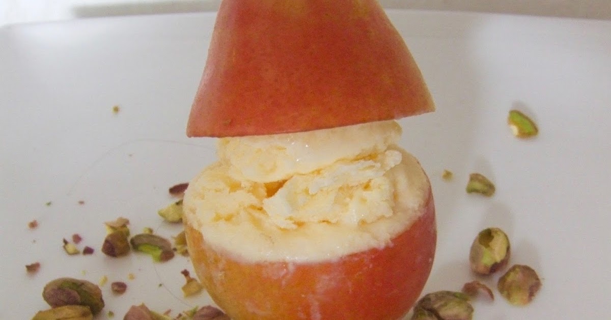 Parmesan and pear ice cream with a spiced pear confit -by George they´d ...