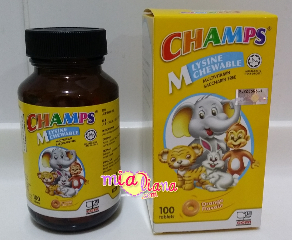 Champs M Lysine Multivitamin Saccharin Free