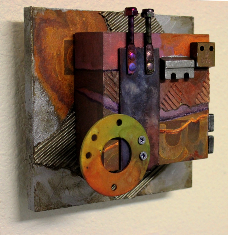 CAROL NELSON FINE ART BLOG: Mixed media assemblage wall sculpture, "C7 ...