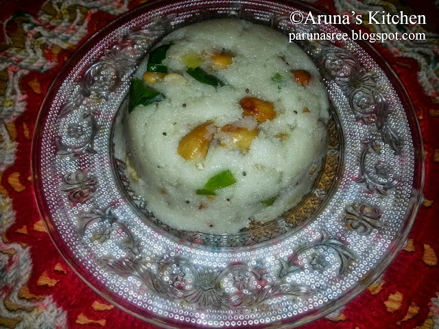 Aruna's Kitchen: Upma - Pesarattu - Chutney Recipe