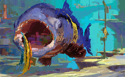 Living Lines Library: Shark Tale (2004) - Concept Art, Color Keys
