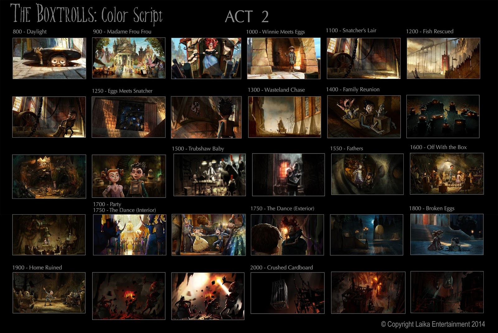 PAUL LASAINE: Portfolio: The Boxtrolls Color Script