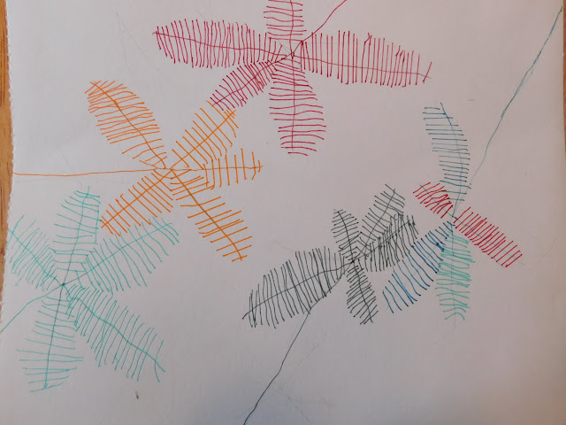 Art Project #43: Fine Line Fall Leaves