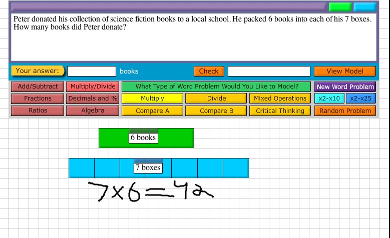 Chelle's Math Blog: Thinking Blocks - week 5