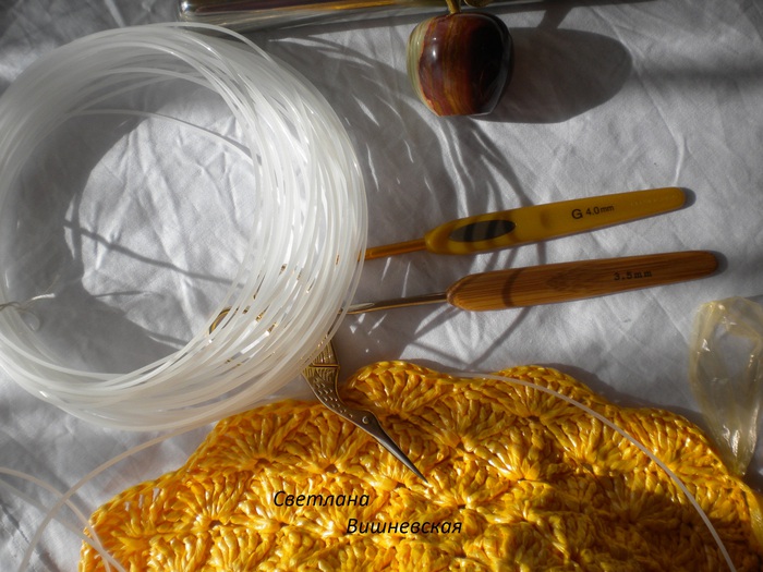 Tina's handicraft : hat from plastic bag - photo tutorial