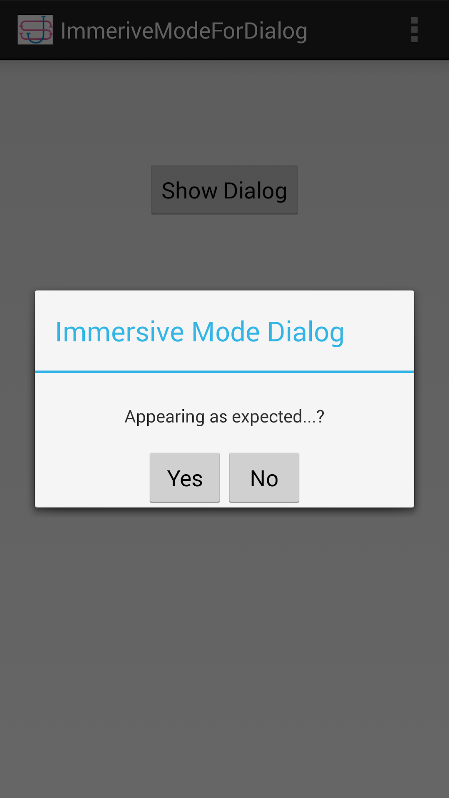 Vardhan Blog - My Experiences: Android Immersive Mode for Dialog