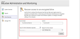 Techies Sphere: How to recover BitLocker encrypted drive using MBAM Server?