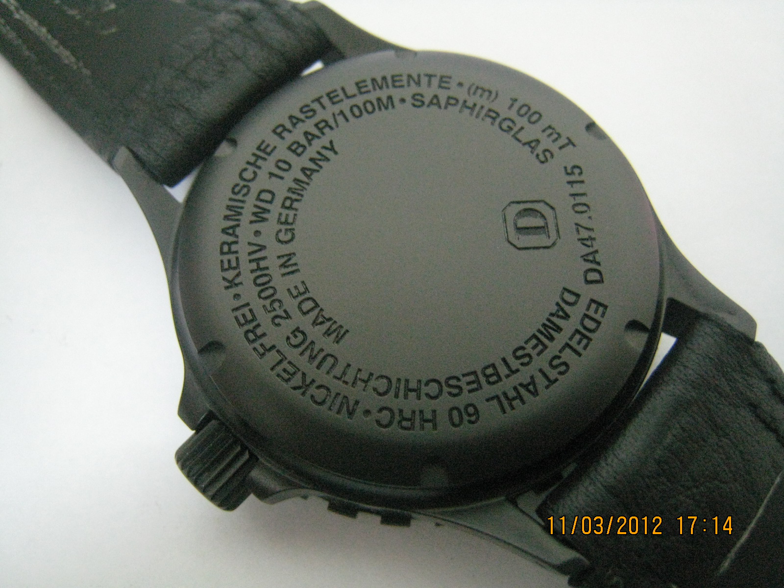 Spikynbaby Garage Sales: Damasko DA47 Black Automatic Watch