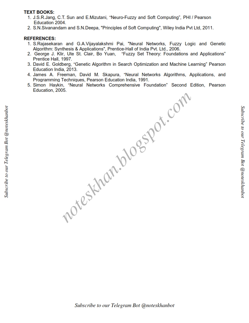 Cs6012 Soft Computing Syllabus Semester Vi Elective It Btech Anna University Regulation 2013