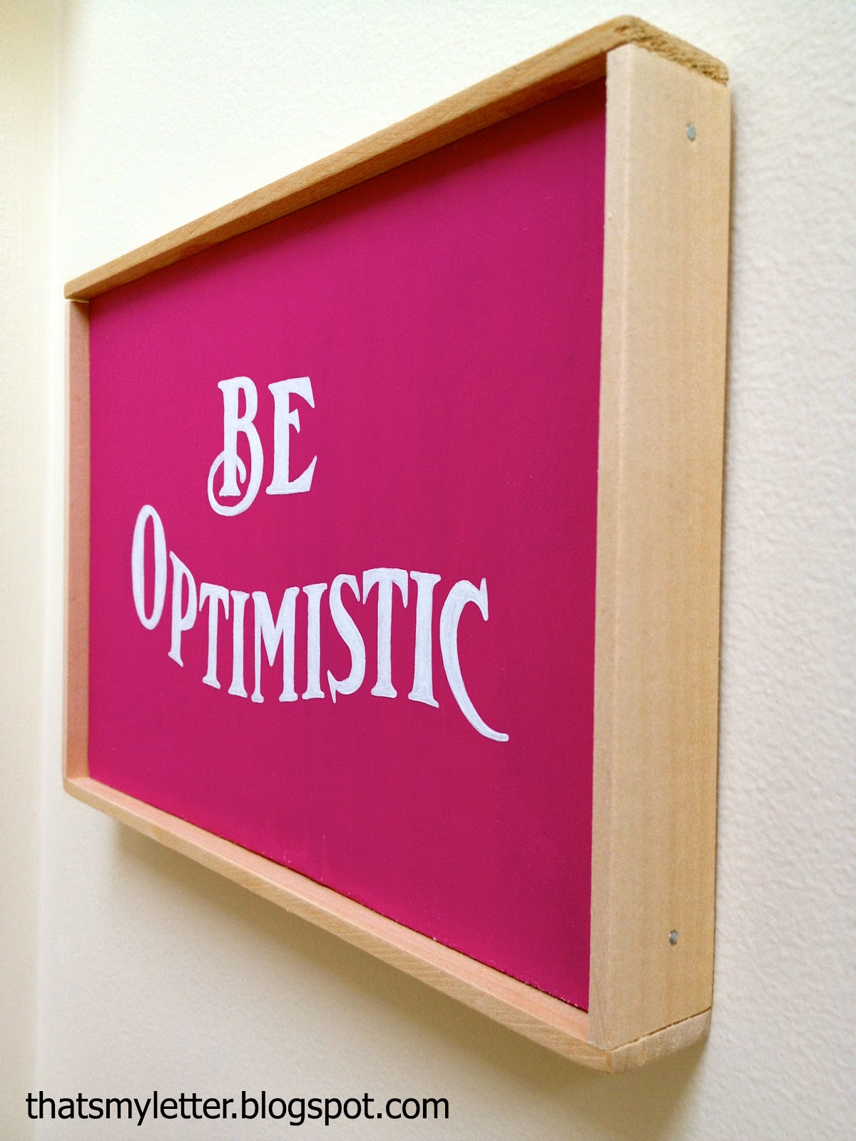 "O" is for Optimistic - Jaime Costiglio