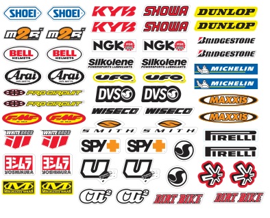 Motocross sponsorship logo - Free Logo Vector