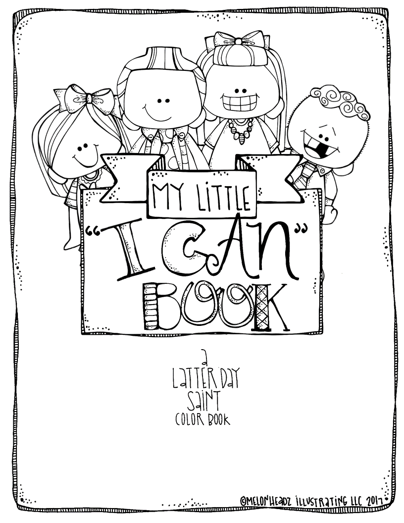 Melonheadz LDS illustrating: Bookmarks - Print to color - Color Books