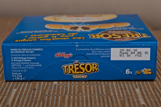 Trésor Sticks Chocolat au Lait (6x21g) par Kellogg's