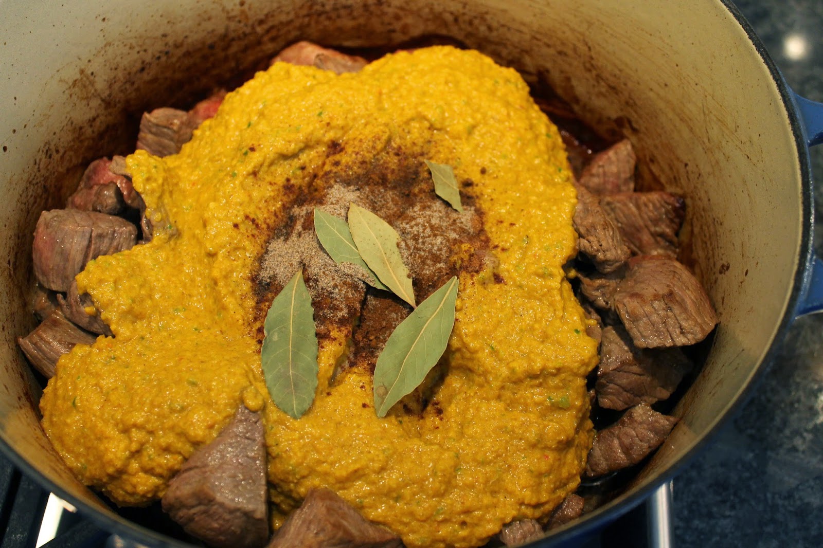 Eric's Culinary Adventures: Beef Saag ("Saag Gosht")