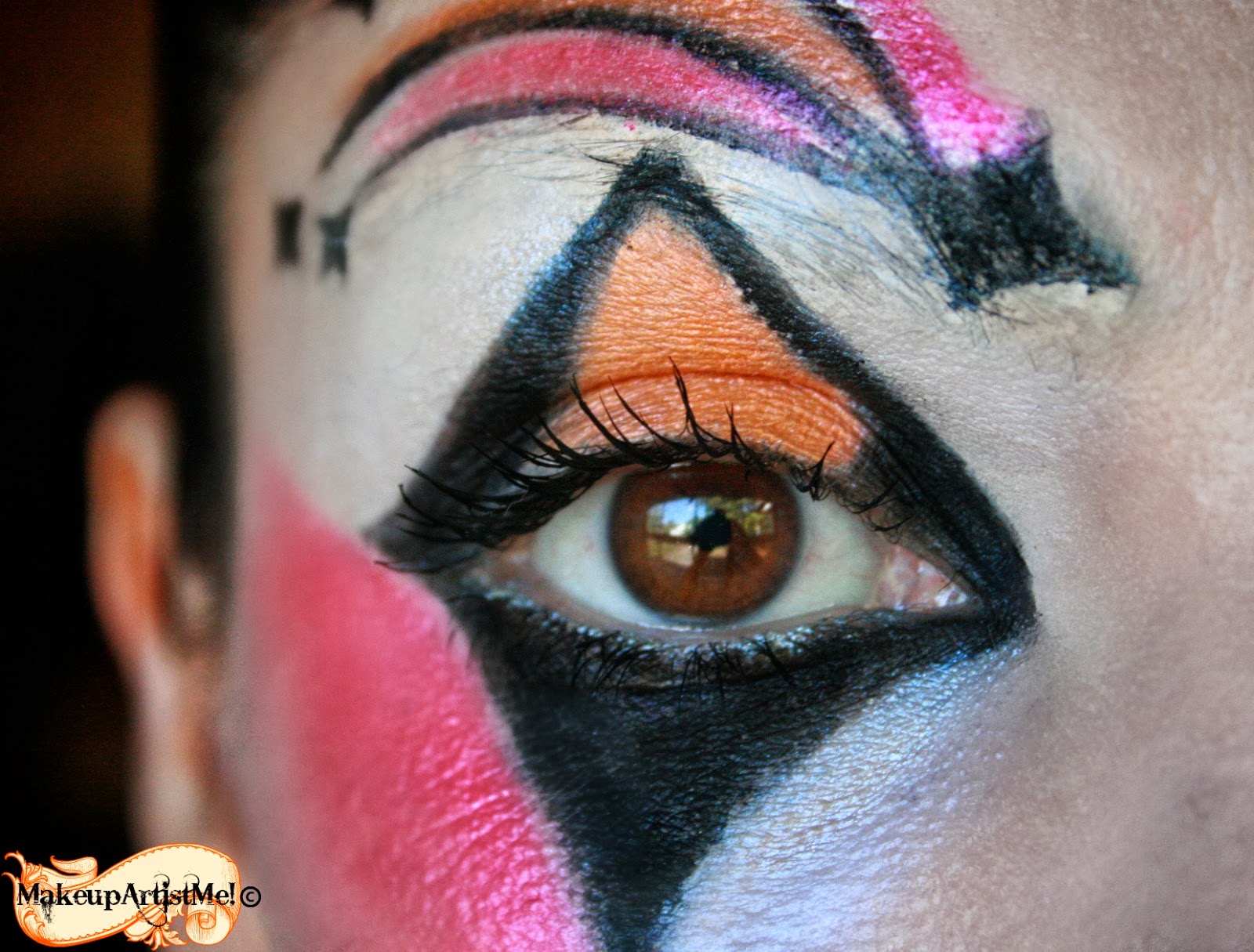 Harlequin costume makeup 3 part tutorial