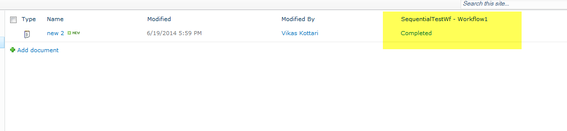 Creating a SharePoint Sequential Visual Studio Workflow (1 Level)