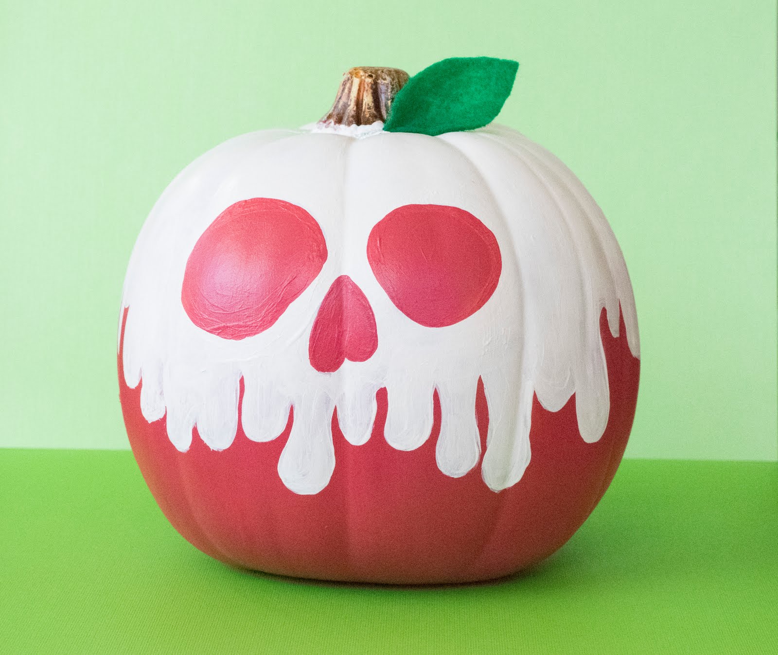 DIY Poison Apple (No Carve!) Pumpkin | Ariel and Alder