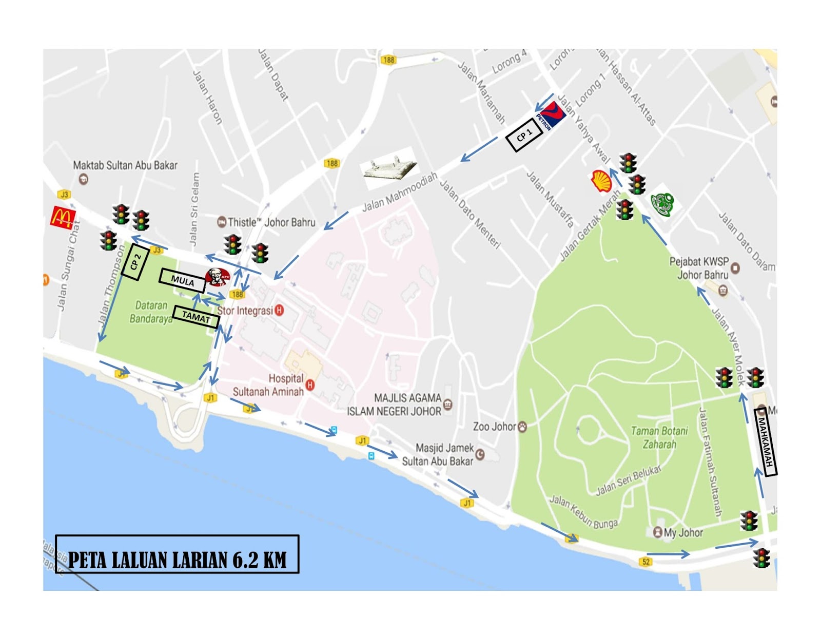 RUNNERIFIC: Larian Fun Run Sempena Hari Keputeraan DYMM Sultan Johor 2017