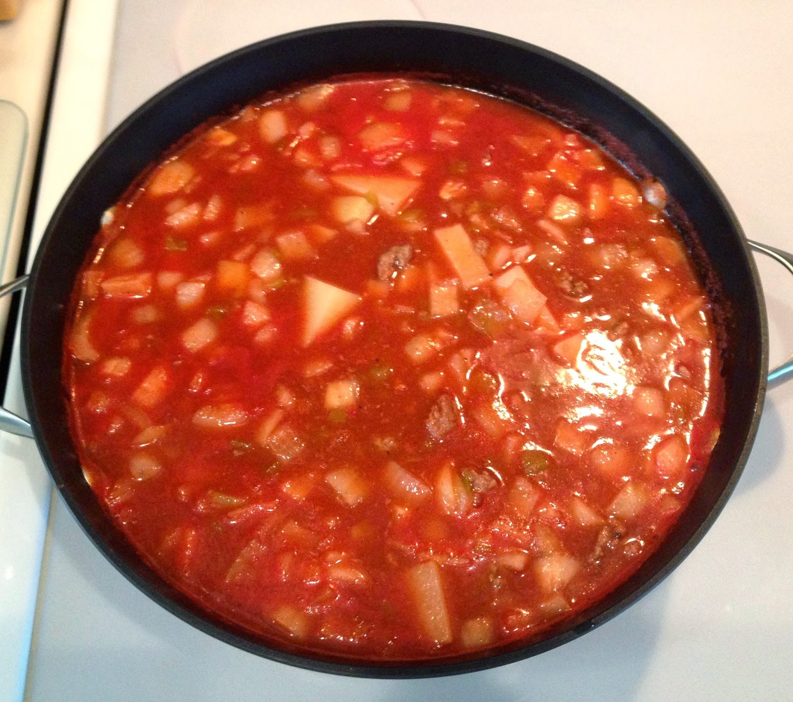Spicy Potato Beef Soup