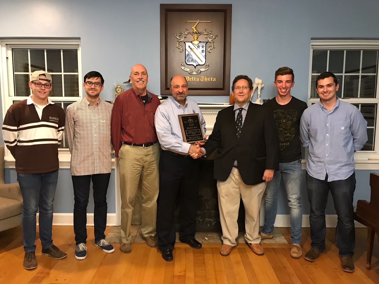 Lehigh Greek Community: Phi Delta Theta Alumnus Receives the Chapter ...